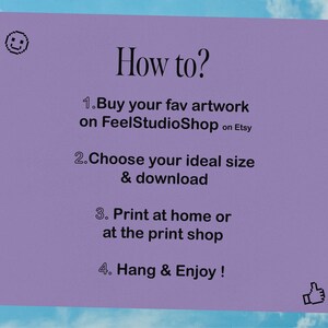 Bold Colorful Typography Digital Print Joyful Fun Printable Poster ...