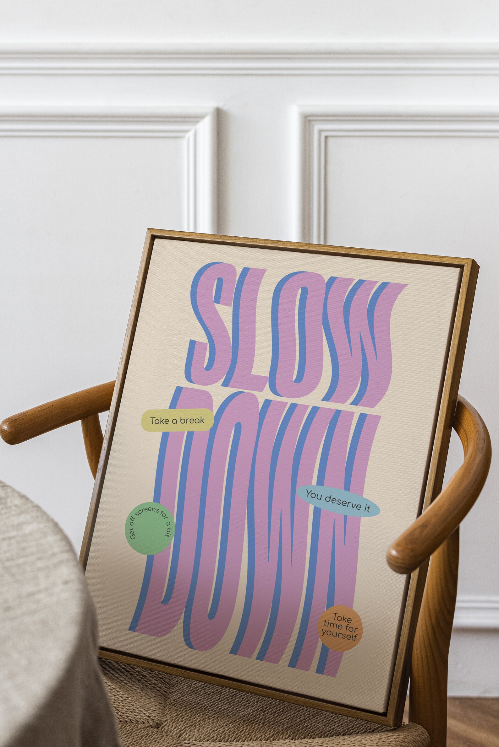 Pastel Danish Digital Print Bold Typography Printable Poster - Etsy
