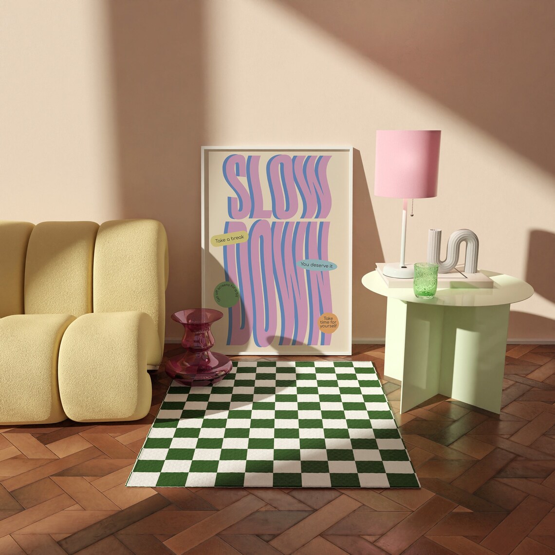Pastel Danish Digital Print Bold Typography Printable Poster - Etsy