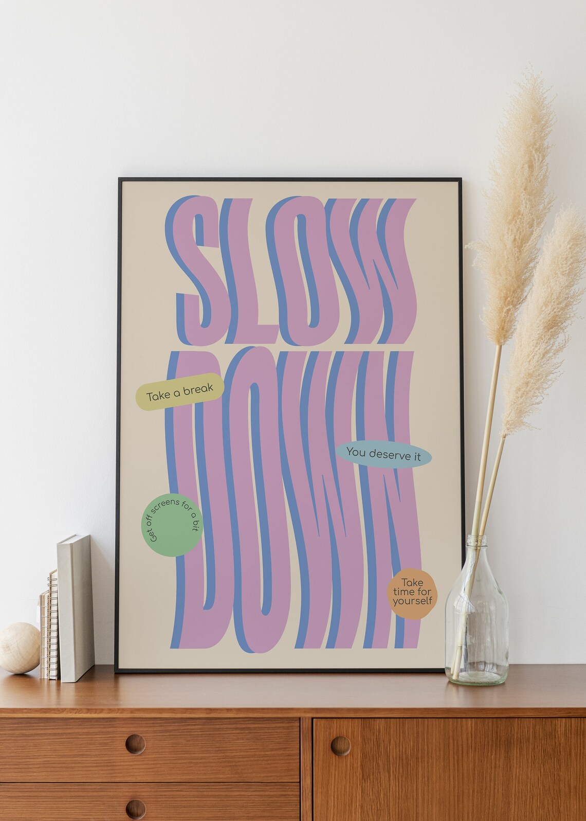 Pastel Danish Digital Print Bold Typography Printable Poster - Etsy