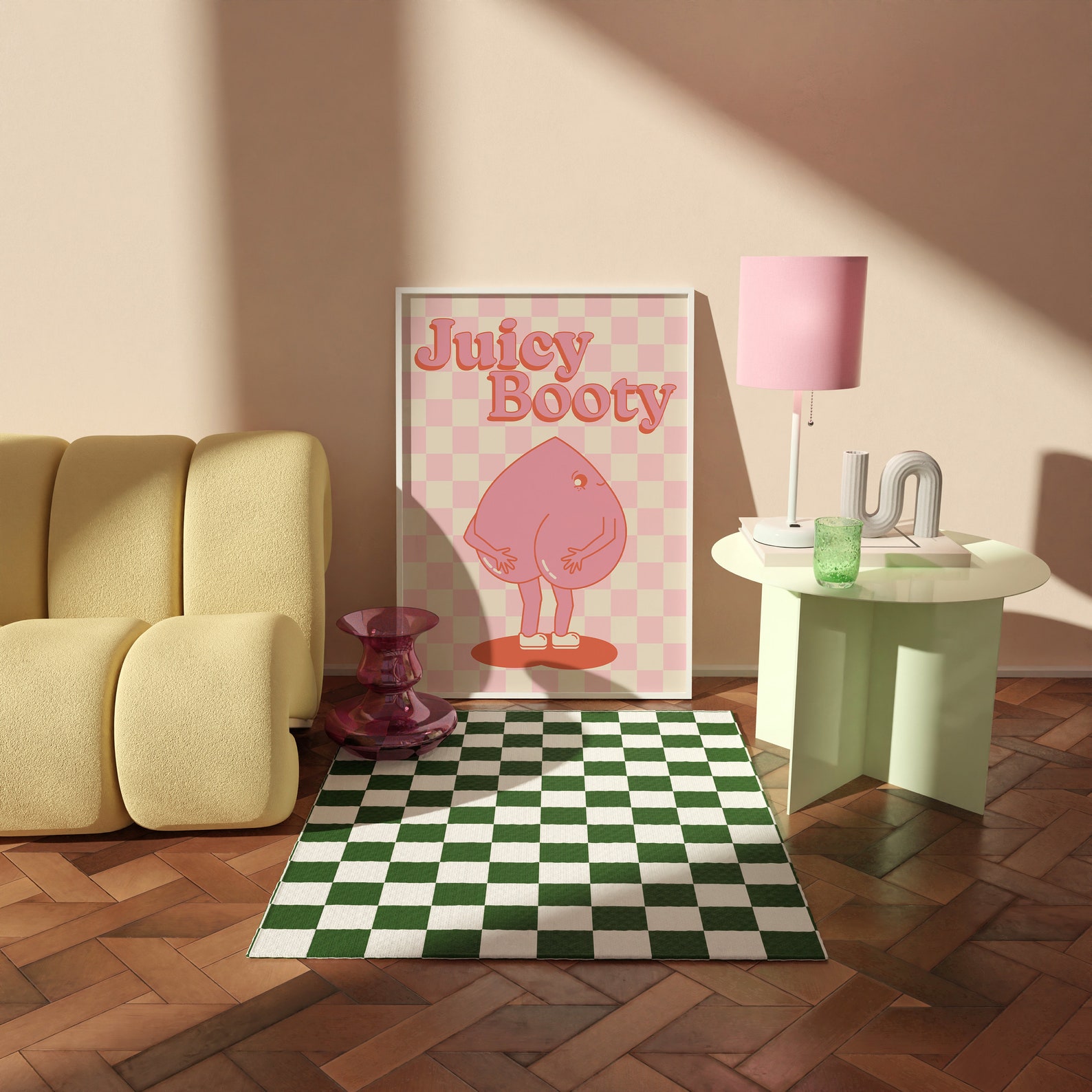 Fun Juicy Booty Wall Art Trendy Indie Room Decor College - Etsy