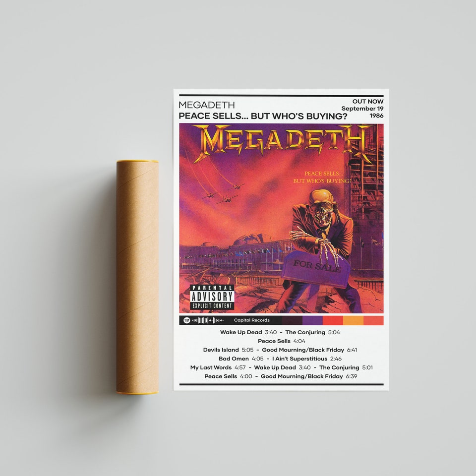 Megadeth Poster | Peace Sells... But Who's Buying? Poster sold by ...