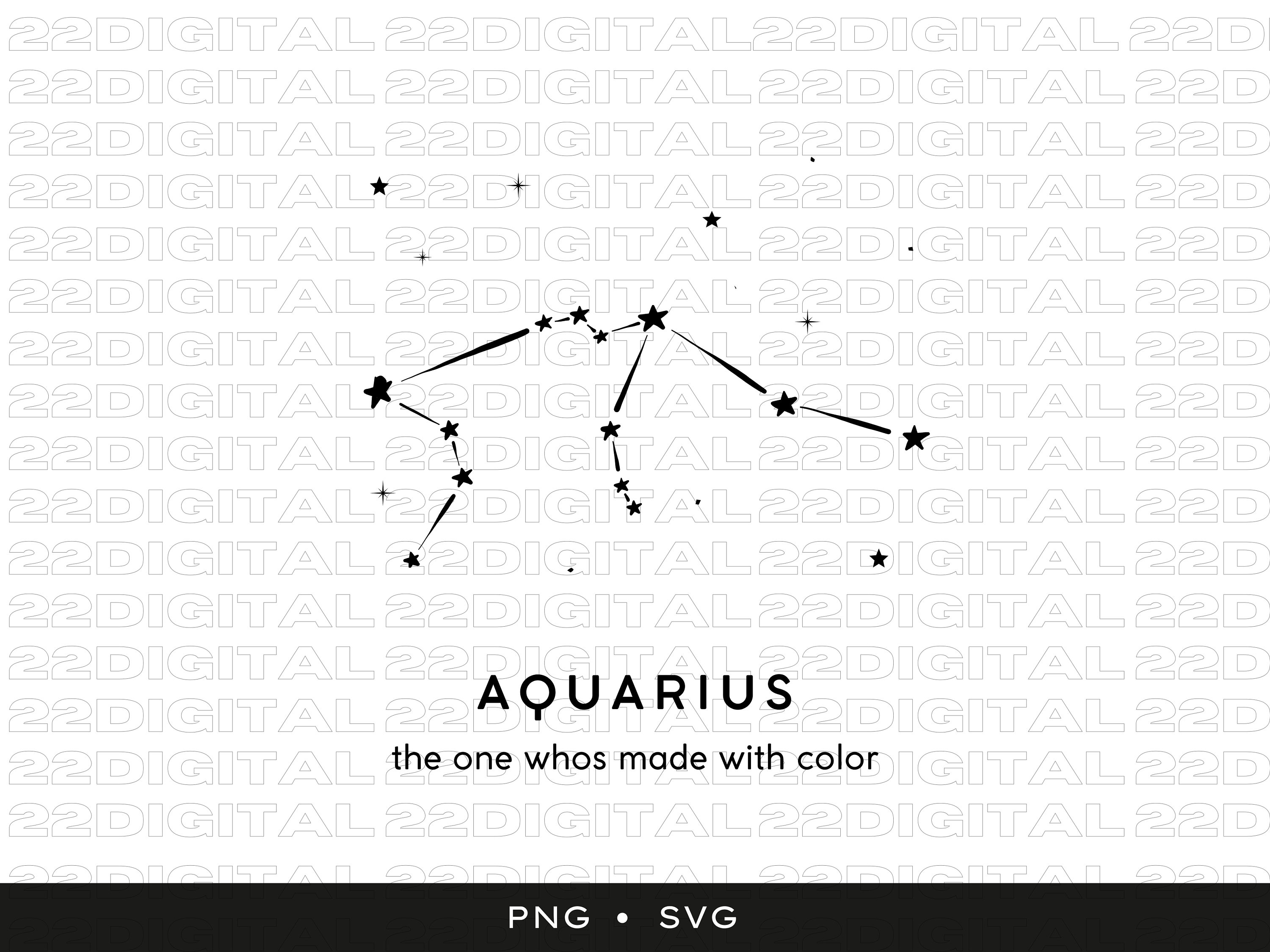 Aquarius Svg Constellation Svg Zodiac Svg Astrology Svg Celestial Svg ...