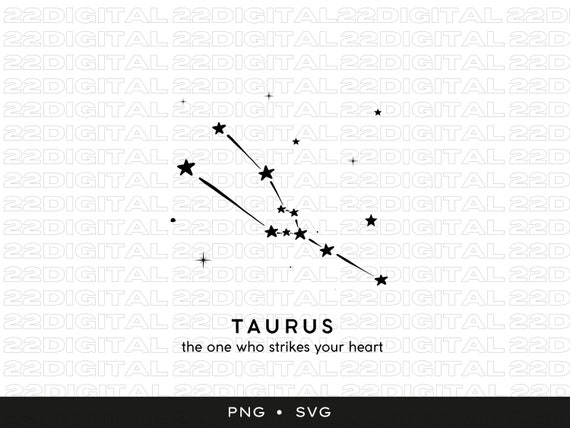 Taurus Svg Constellation Svg Zodiac Svg Astrology Svg | Etsy Ireland