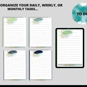 Motivational Calendar Note Pages: Blend of Color and Inspiration (blue ...