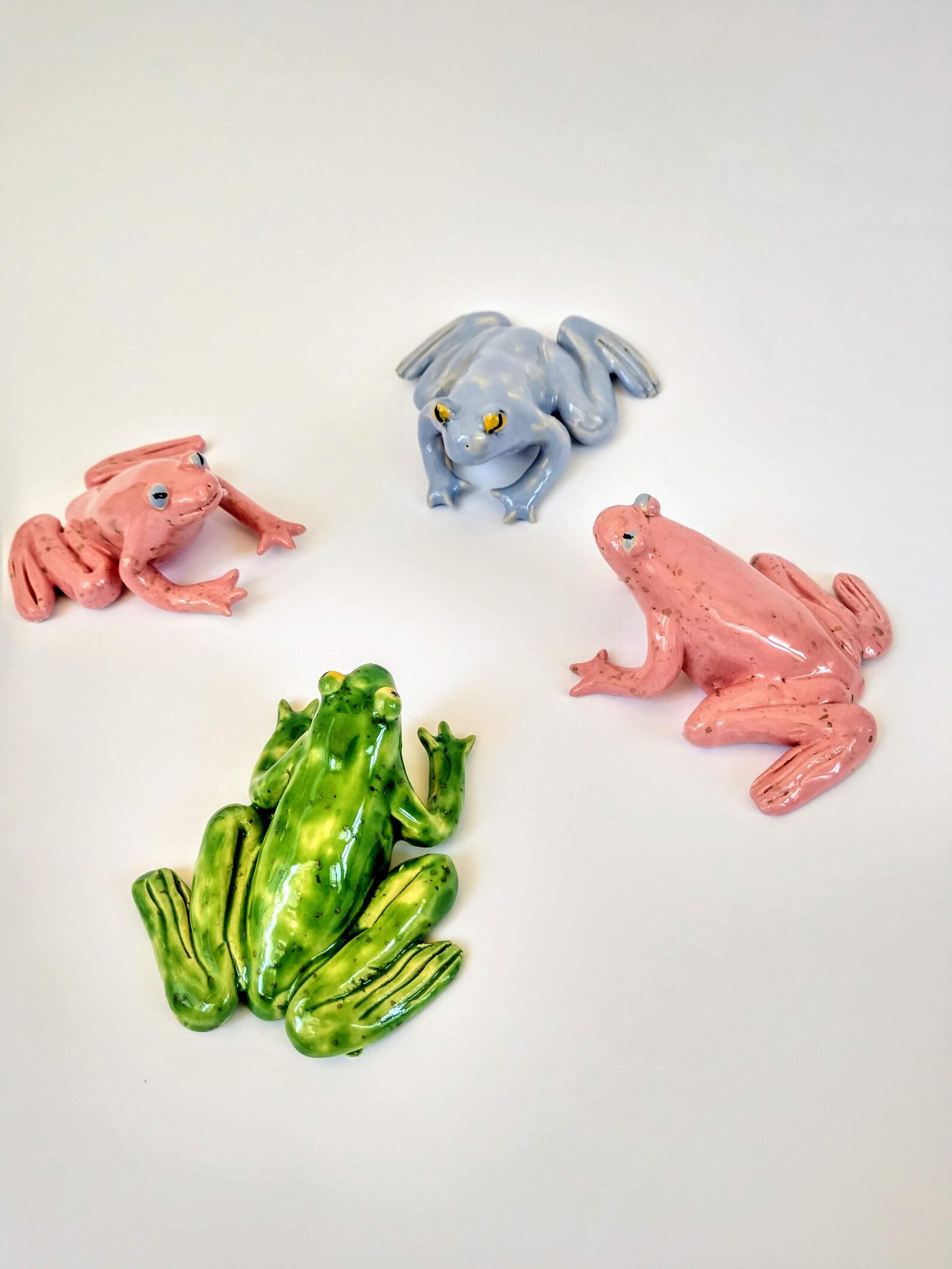 Frog Froggy Figure Bright Green Frog Mint Color Frog - Etsy