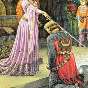 Medieval Style Tapestry Wall Hanging "accolade"45*29(115 *75 Cm ...