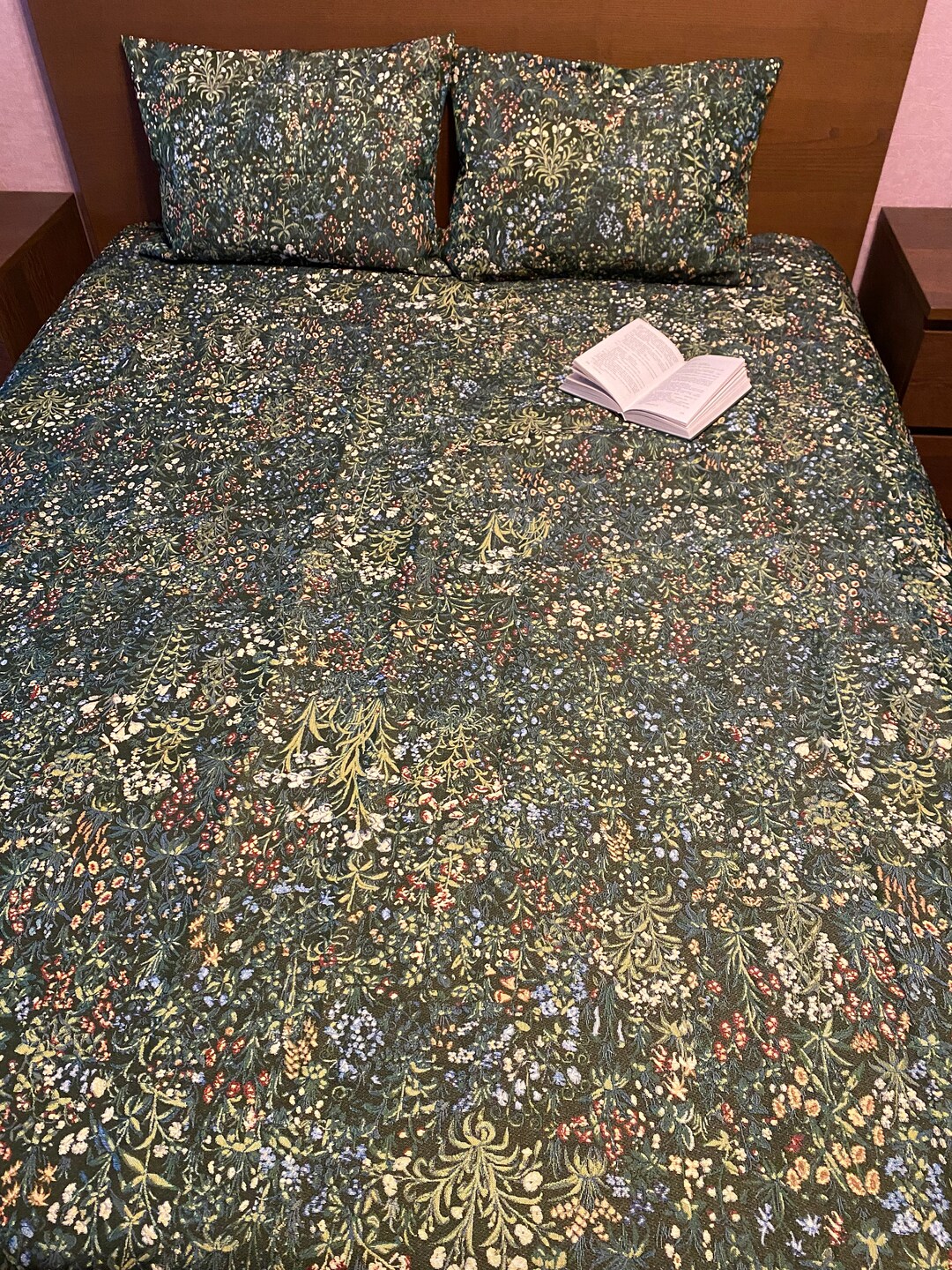 Tapestry Bedspread With Two Pillowcases W. Morris Style"thousands of ...
