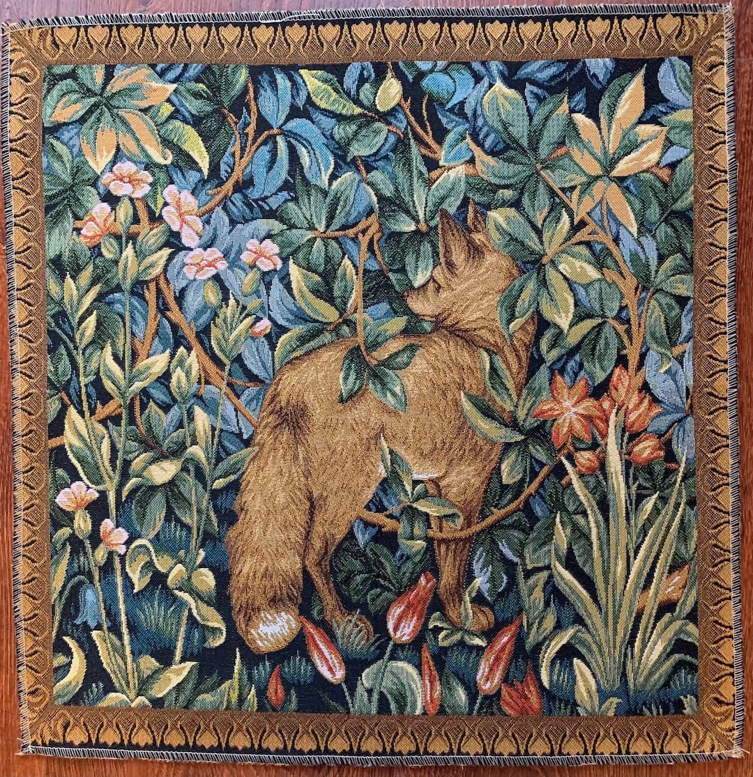 William Morris Fox Tapestry for Framing: Medieval Jacquard Woven Decor ...