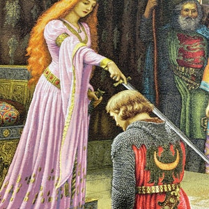 Medieval Style Tapestry Wall Hanging "accolade"45*29(115 *75 Cm ...