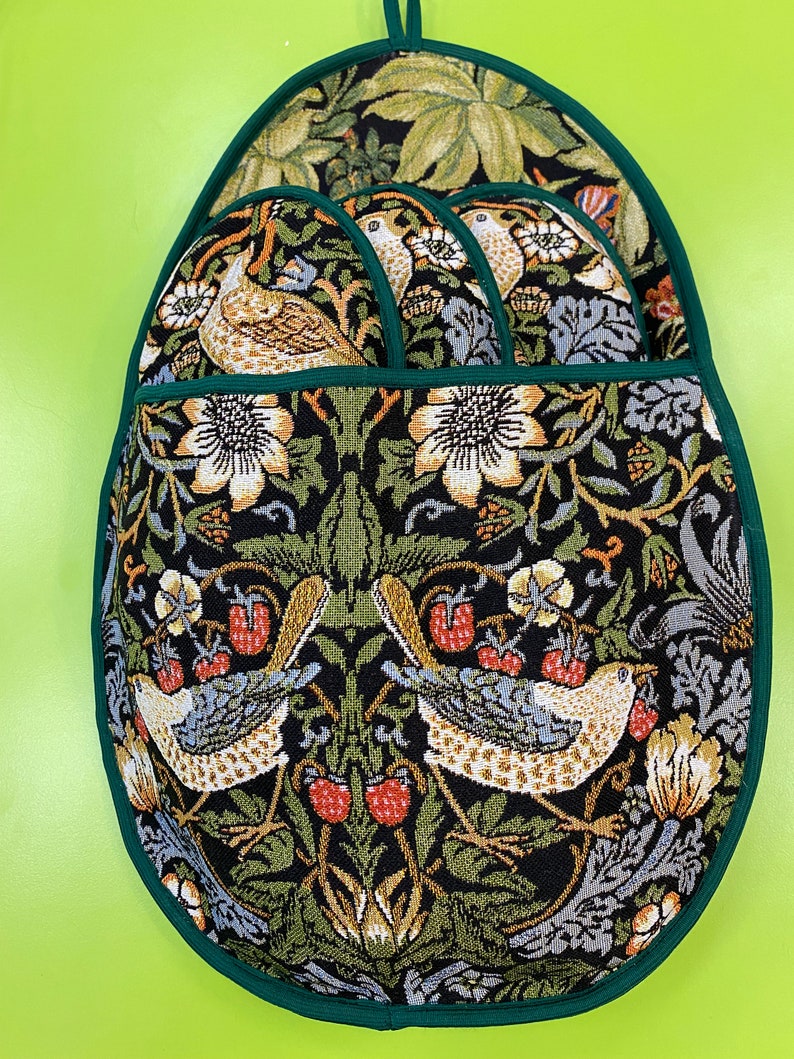 Slippers William Morris Style strawberry Thiefjacquard Woven-tapestry ...