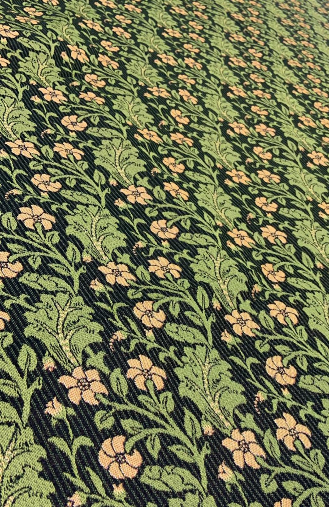 Tapestry Fabric William Morris Style "fleur"-jacquard Woven-upholstery ...