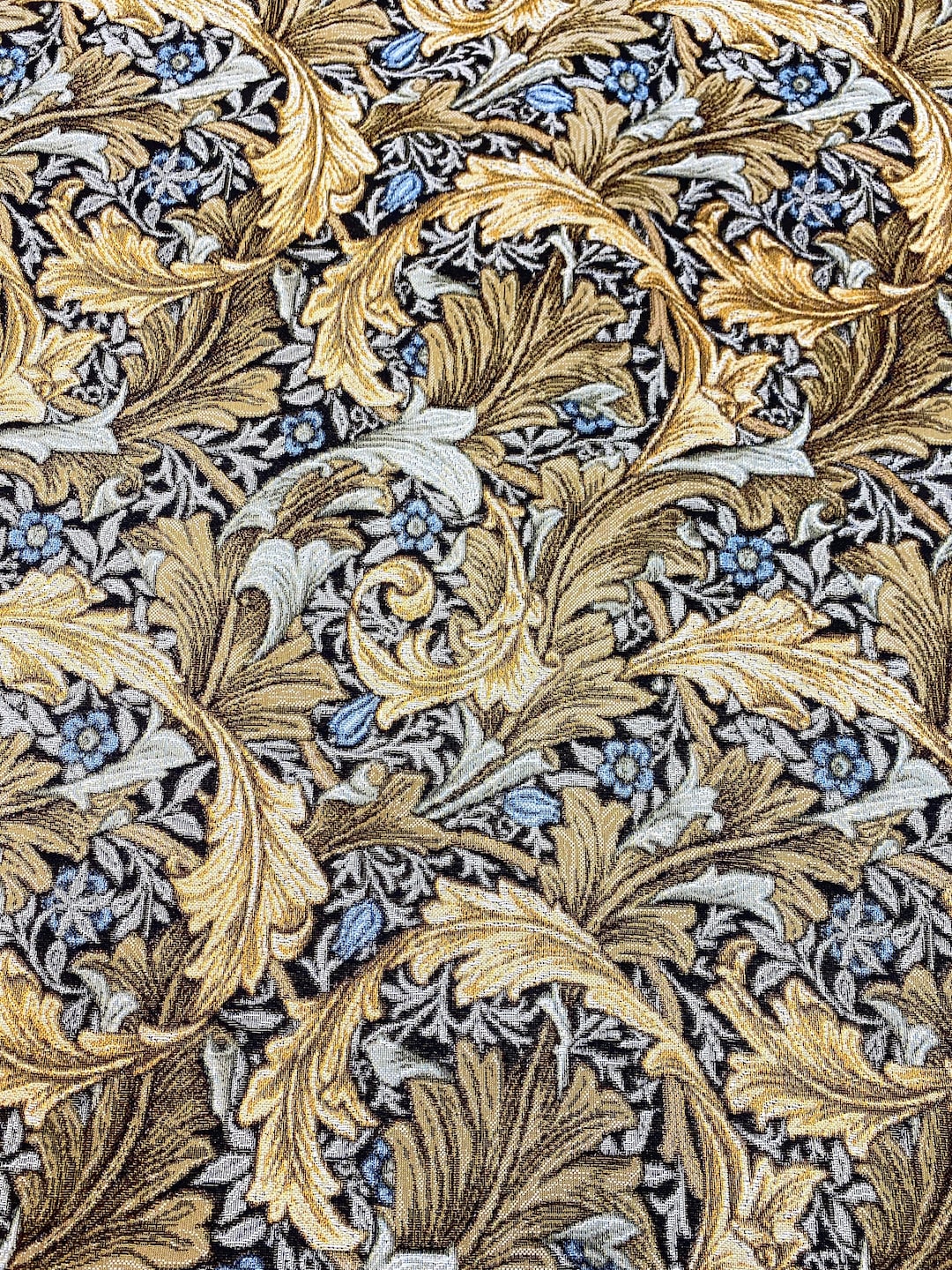 William Morris Style Oak Leaf Jacquard Tapestry Upholstery Fabric - Etsy