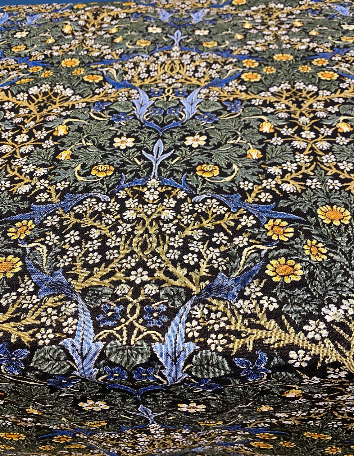 Tapestry Fabric W. Morris Style - Etsy
