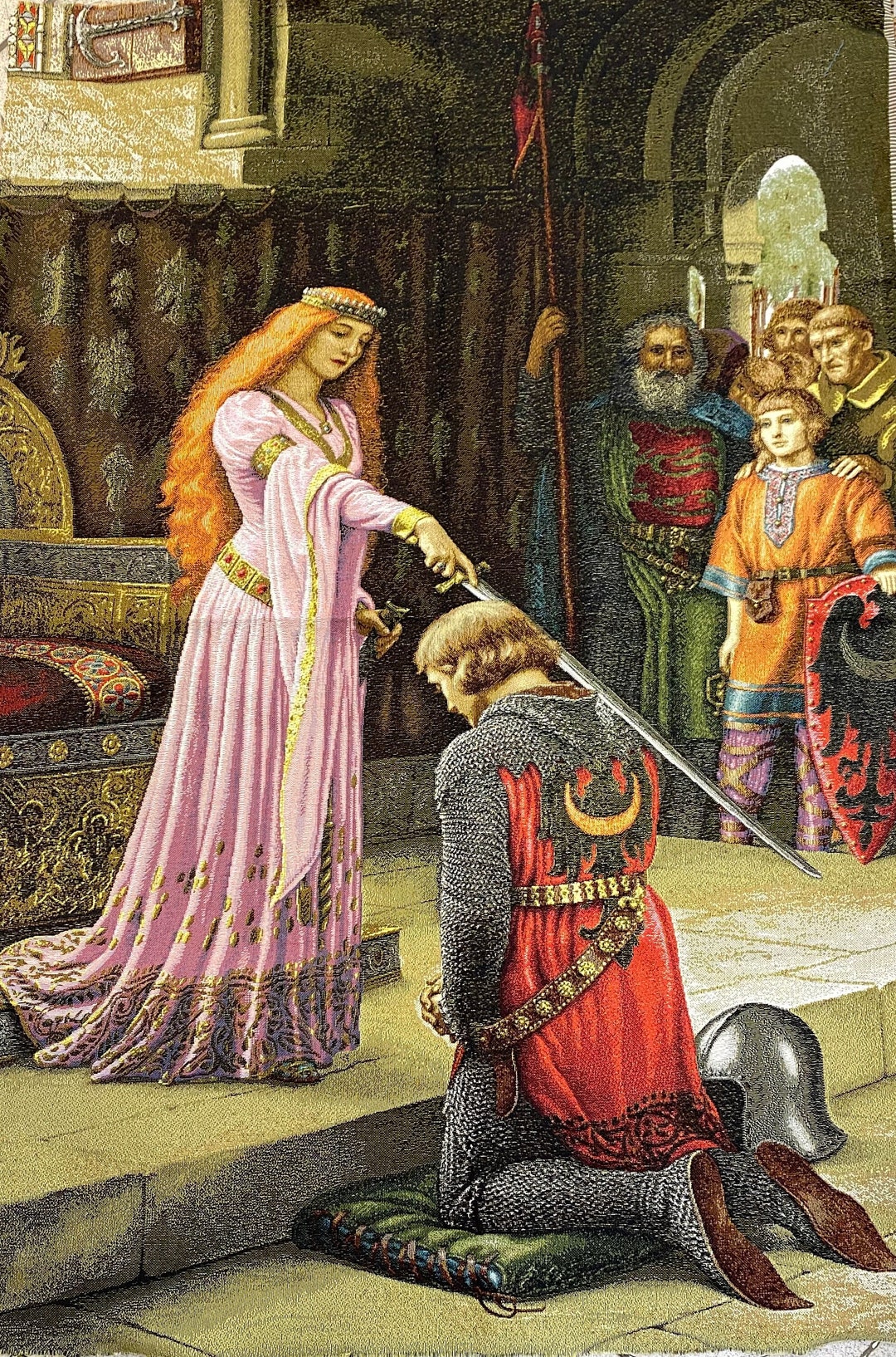 Medieval Style Tapestry Wall Hanging "accolade"45*29(115 *75 Cm ...