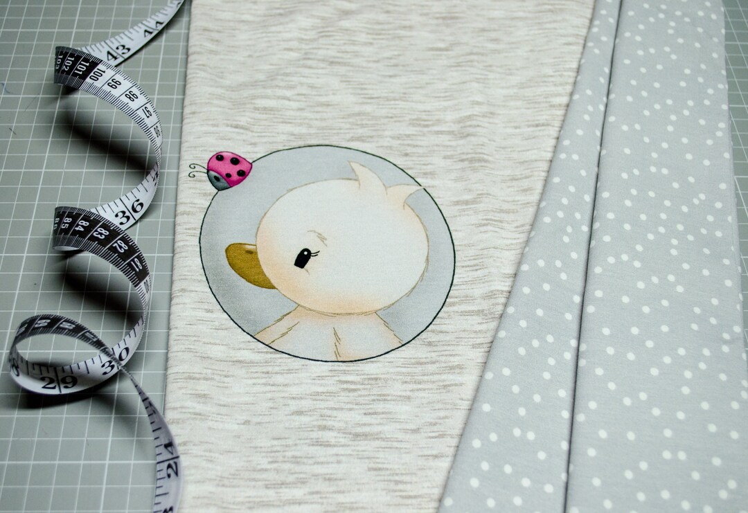 Jersey Baby Panel Birth Gift DIY Sewing Hobby Combination Fabric Baby ...
