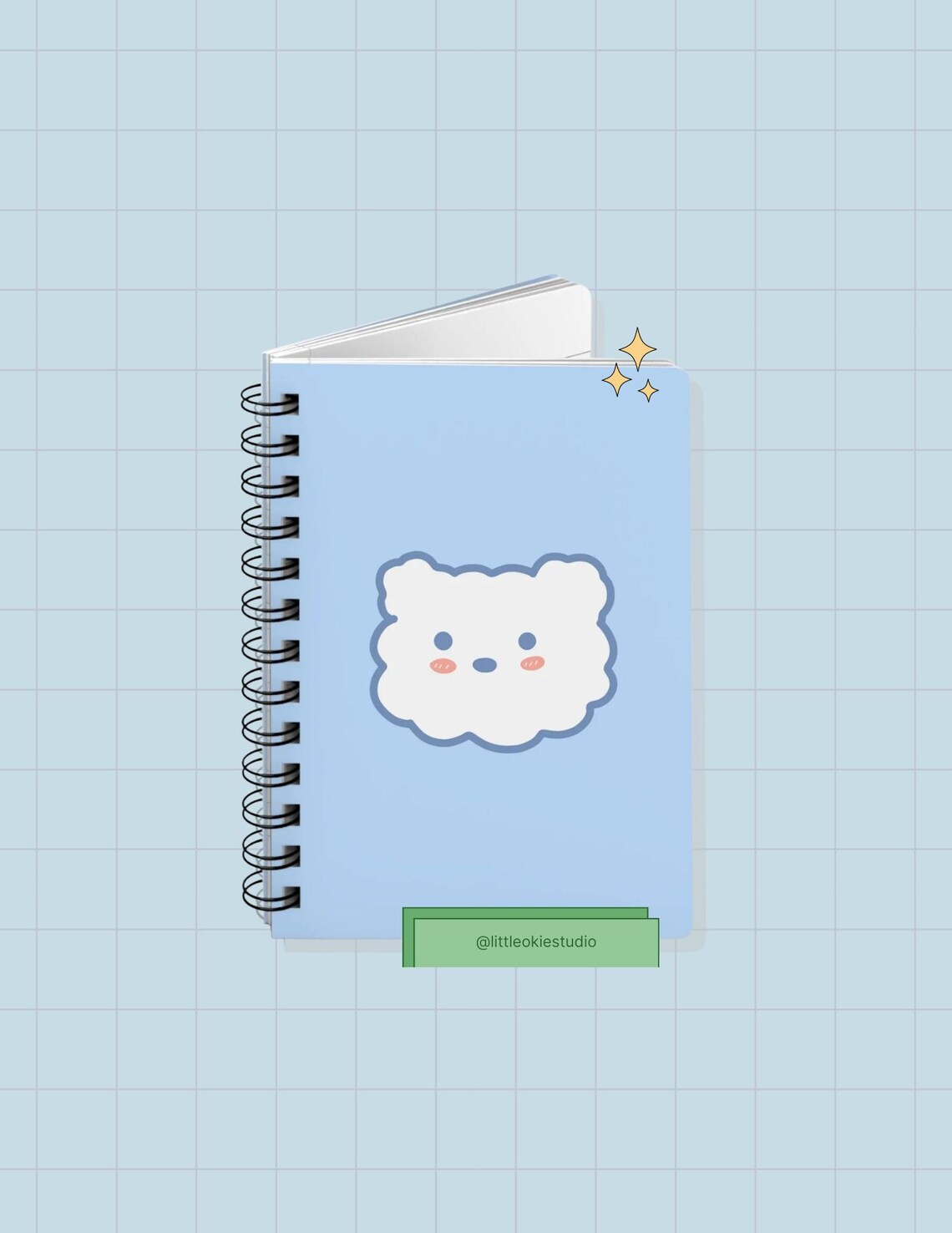 Simple Bear Kawaii Spiral Bound Journal, Cute Lined Notebook for School ...