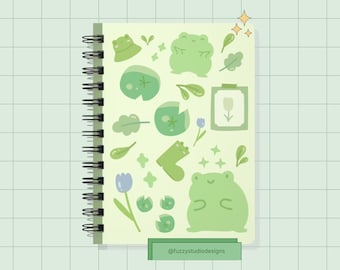 Frog Journal Frog Notebook. Frog Gifts. A5 Leatherette - Etsy