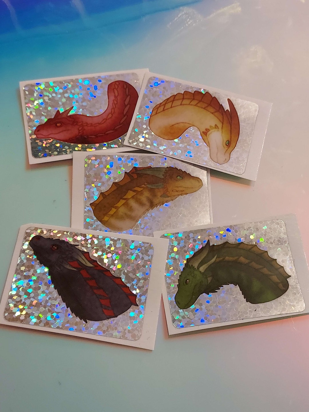 HOTD / GOT - Holographic Dragons | Sticker Set - Rectangle - Etsy