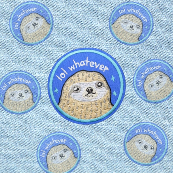 Sloth Iron on Patch - Etsy