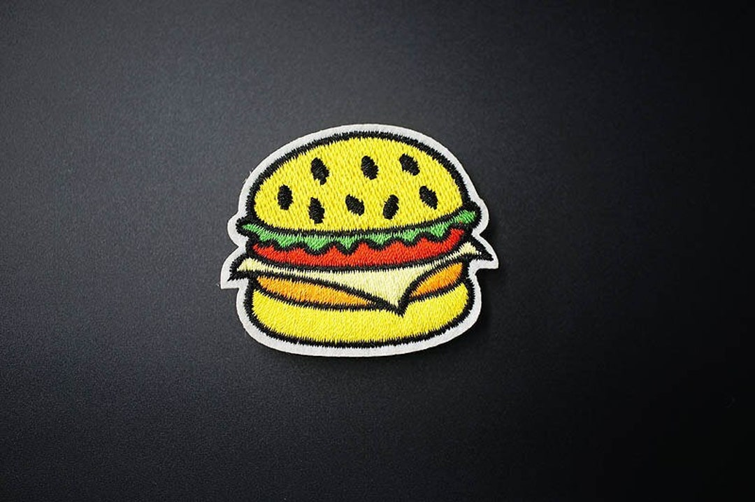 Hamburger Patch Ironable Emblem - Etsy