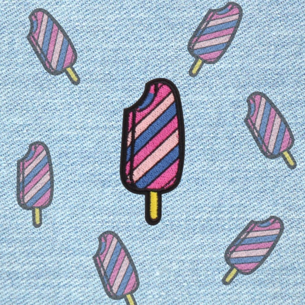 Rainbow Popsicle Patch - Etsy