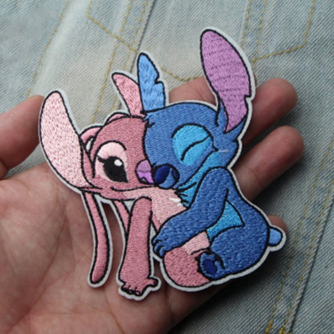 Stitch & Angel Ironable Patch - Etsy