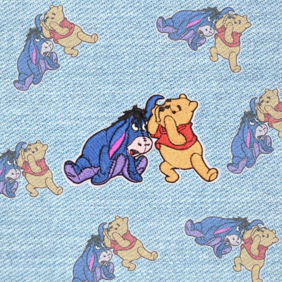 Winnie the Pooh With Eeyore Embroidered Iron-on Patch - Etsy