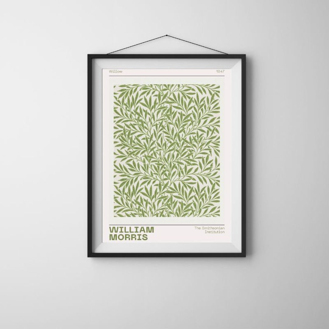 William Morris Willow Print Digital Print Download Digital Art Green ...