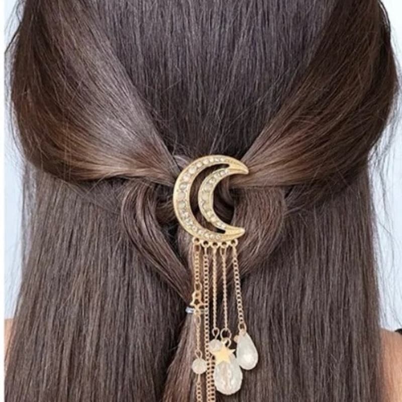 Moon Hairclip - Etsy