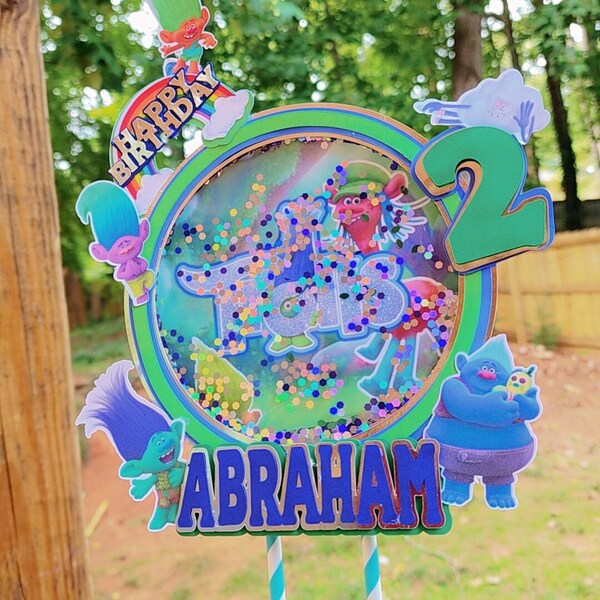 Trolls Cake Toppers - Etsy