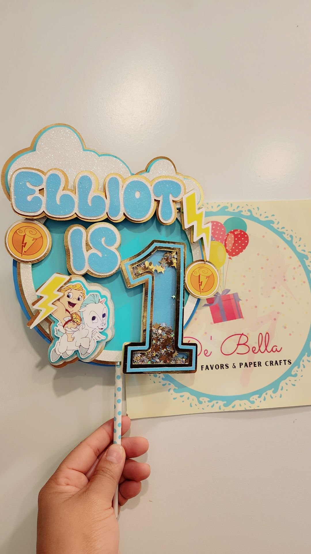 Baby Hercules and Pegasus Cake Topper, Hercules Baby Party Favors - Etsy