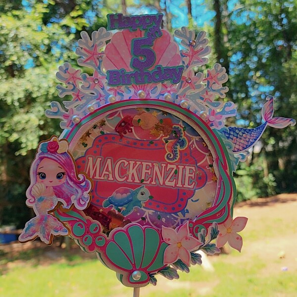 Sirenita Cake Topper - Etsy