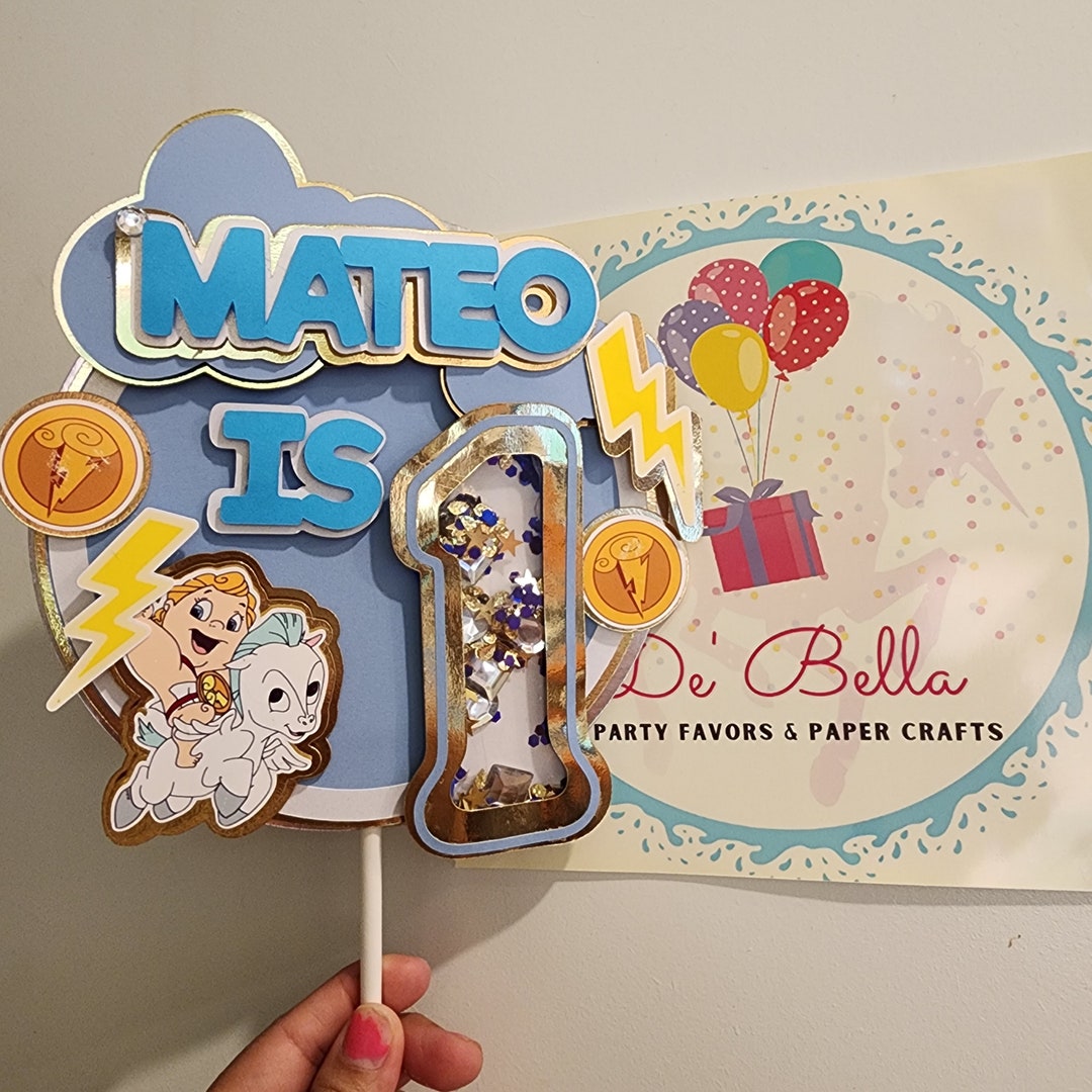 Baby Hercules and Pegasus Cake Topper Hercules Baby Party - Etsy