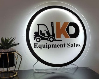 Business Logo Light up Sign - Etsy