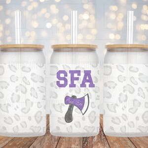 SFA Axe 'em - Grey Leopard Print - PNG - Etsy