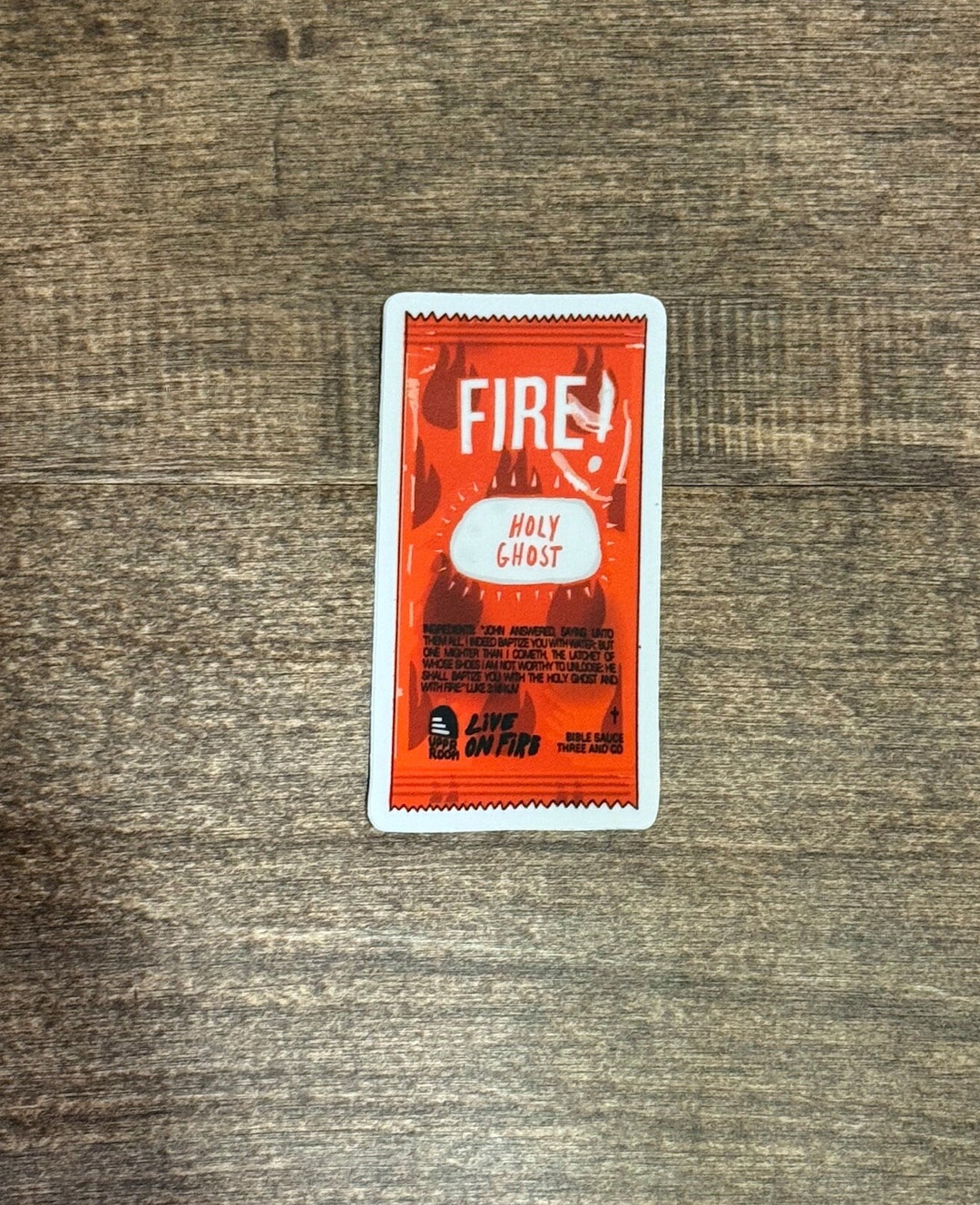 Holy Ghost Fire Sauce Sticker - Etsy