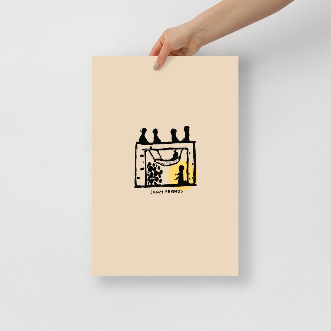 Crazy Friends Poster - Etsy