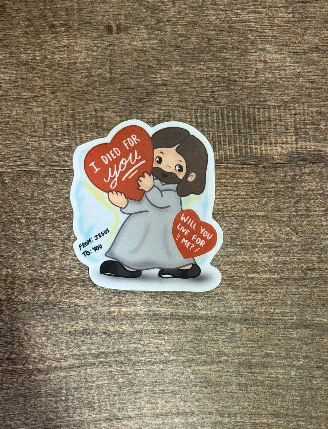 Retro Jesus Sticker - Etsy