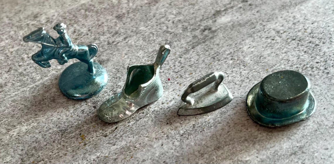 Vintage to Now Monopoly Game Pieces, Tokens, Markers. Price is for Each ...