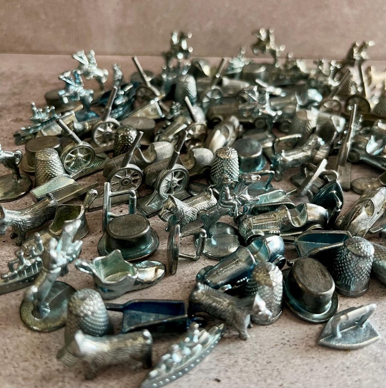 Vintage to Now Monopoly Game Pieces, Tokens, Markers. Price is for Each ...