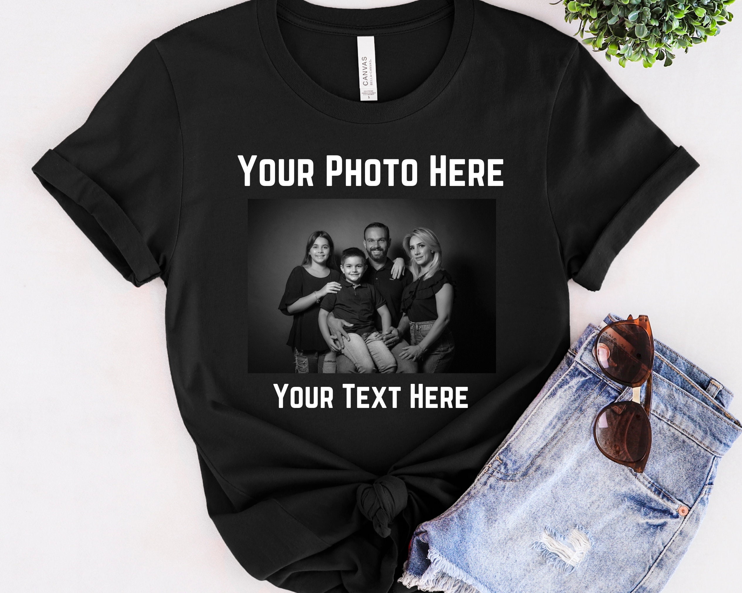 Photo Shirt Custom Shirt With Photo Custom Photo Shirt Custom T-shirt ...