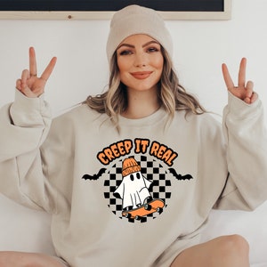 Creep It Real PNG, Fall Vibes Png, Ghost PNG, Spooky Season Png ...