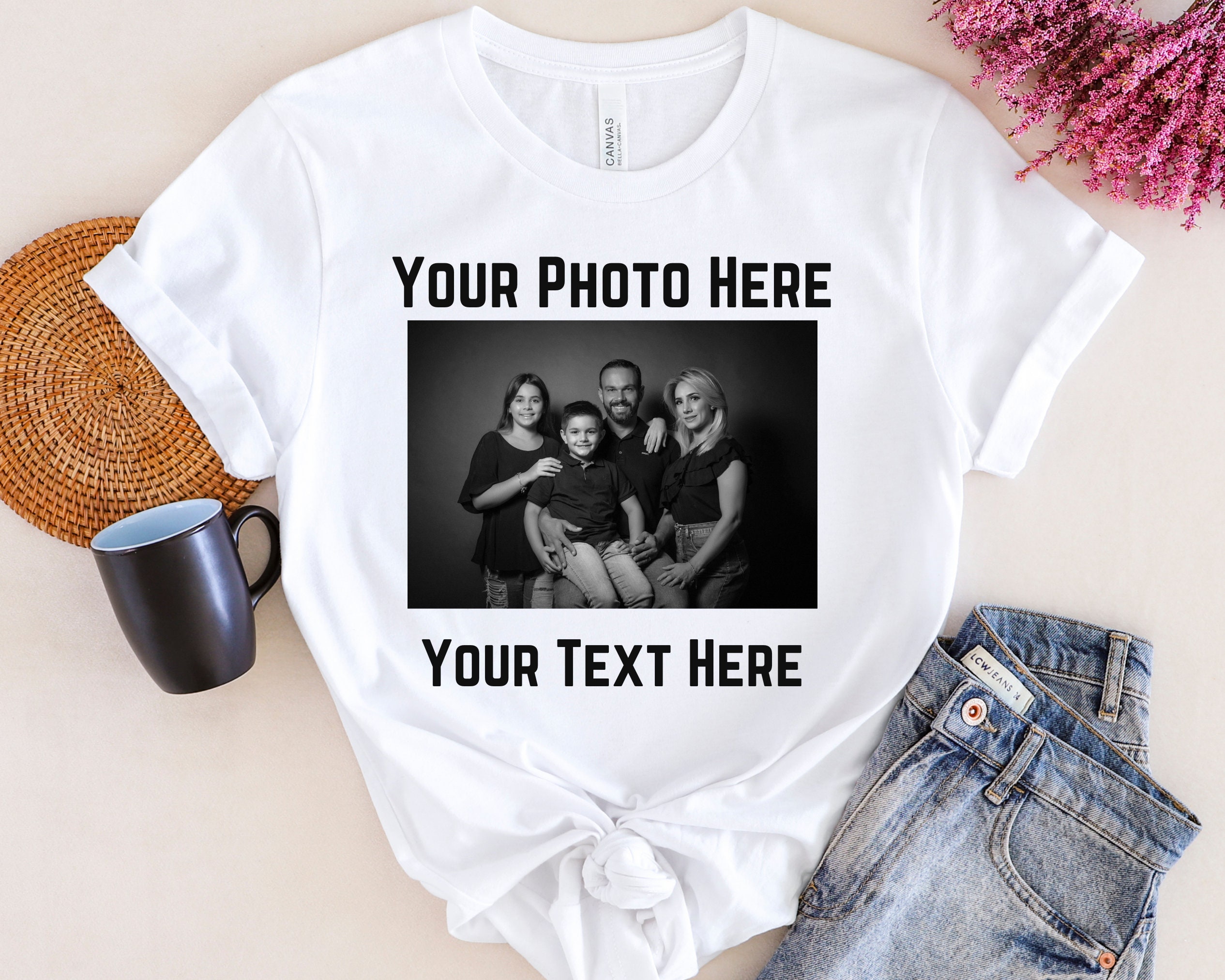 Photo Shirt Custom Shirt With Photo Custom Photo Shirt Custom T-shirt ...