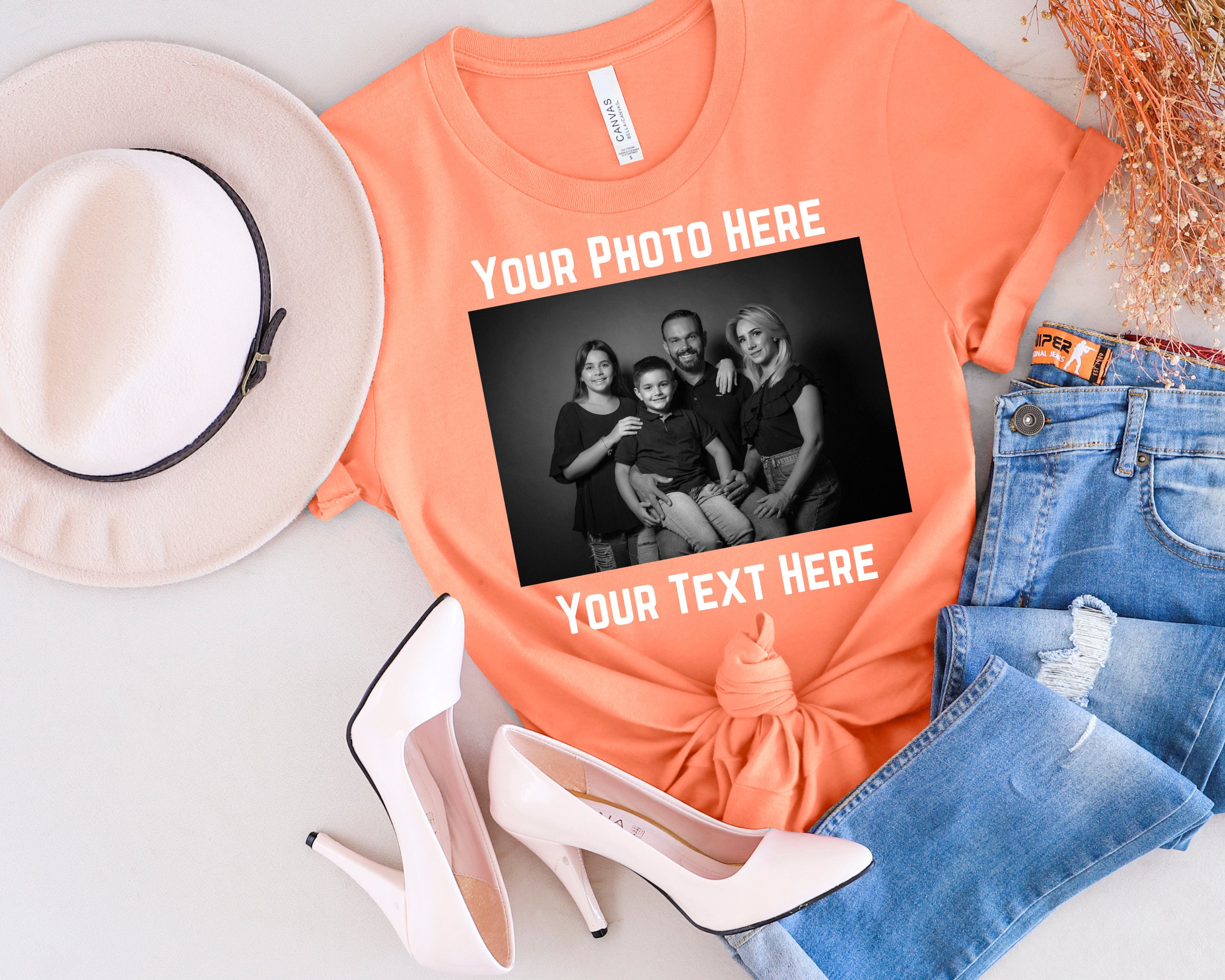 Photo Shirt Custom Shirt With Photo Custom Photo Shirt Custom T-shirt ...