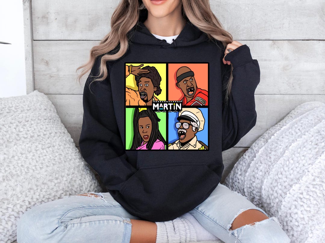 Martin You so Crazy Hoodie, Custom Shirts Graphic Tee 90's Sitcom Shirt ...
