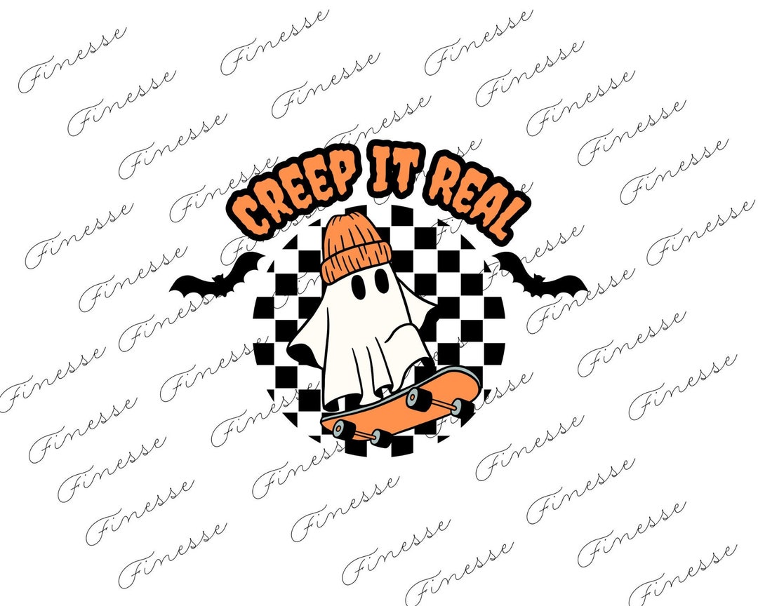 Creep It Real PNG, Fall Vibes Png, Ghost PNG, Spooky Season Png ...