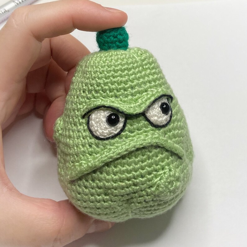Crochet Pattern PDF Download Squash Plants Vs Zombies Toy Knitting ...