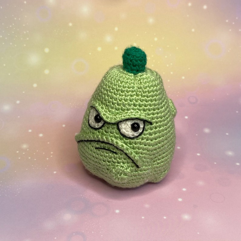 Crochet Pattern PDF Download Squash Plants Vs Zombies Toy Knitting ...