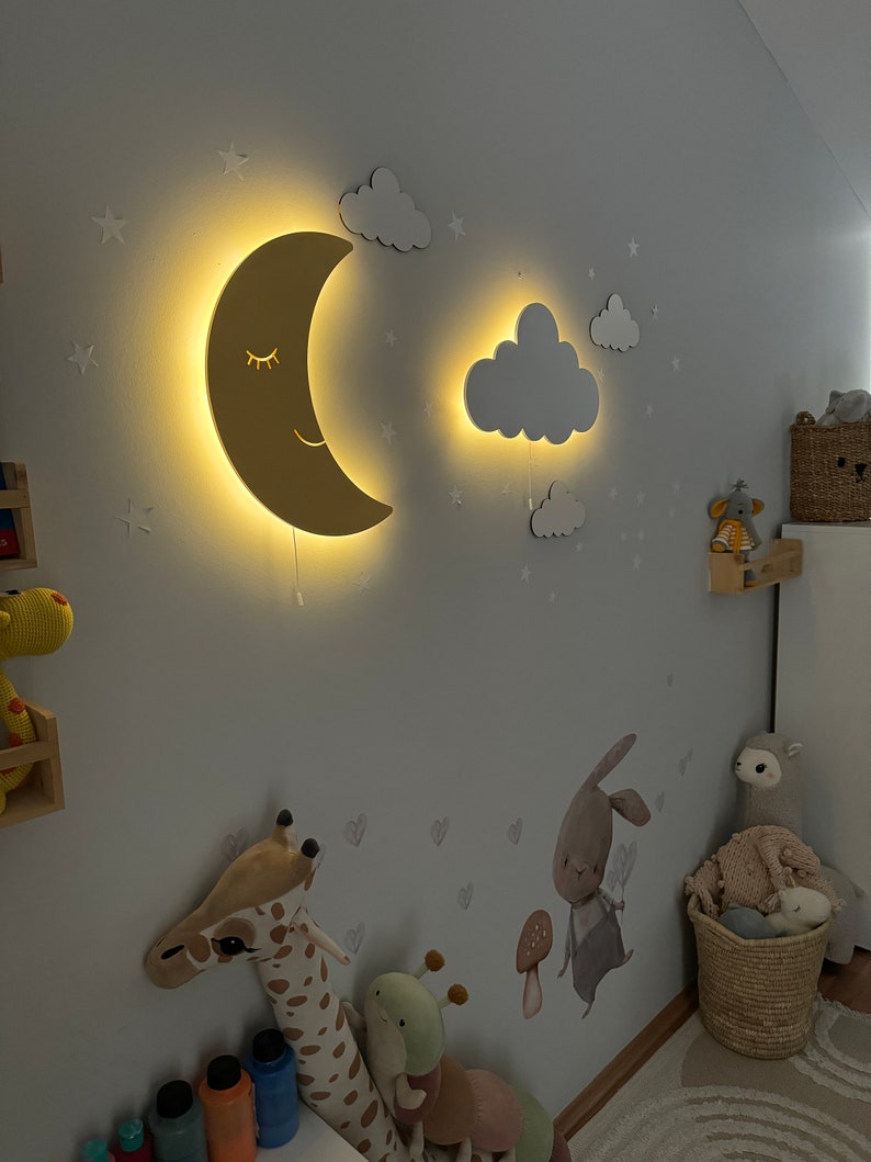 Spannende Mond Lampe Kinderzimmer Ebenbild